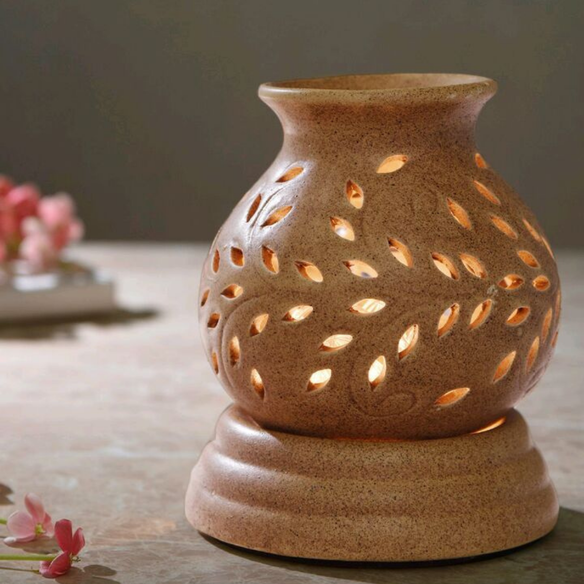 Ceramic Aroma Diffuser | Electric | Brown – Divine Aroma